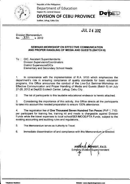 Division Of Cebu Province Logo Cebu Provincial Anti Drug Abuse