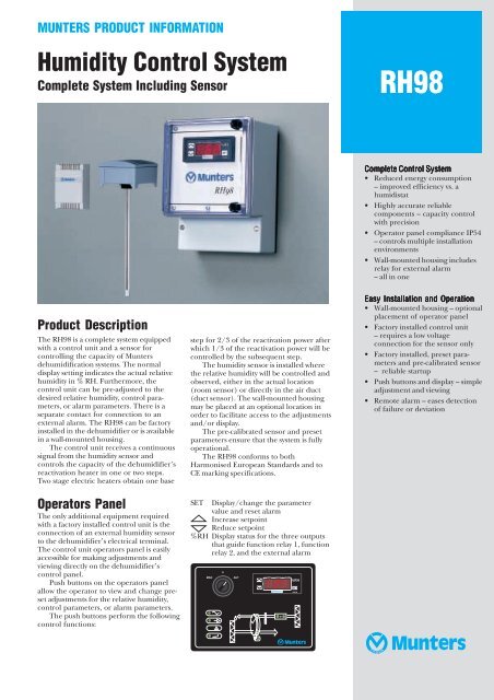 RH98 Humidity Control System