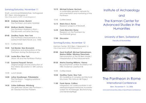 The Pantheon in Rome - The Bern Digital Pantheon Project