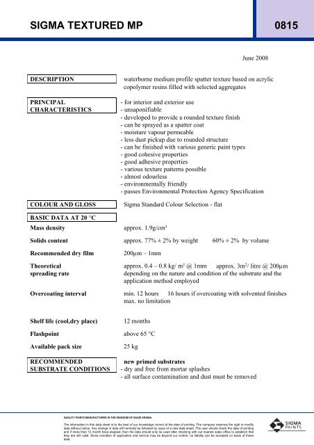 0815 Textured MP - SIGMA PAINTS