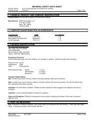 Material Safety Data Sheet Nochromix - RPM Technology, LLC