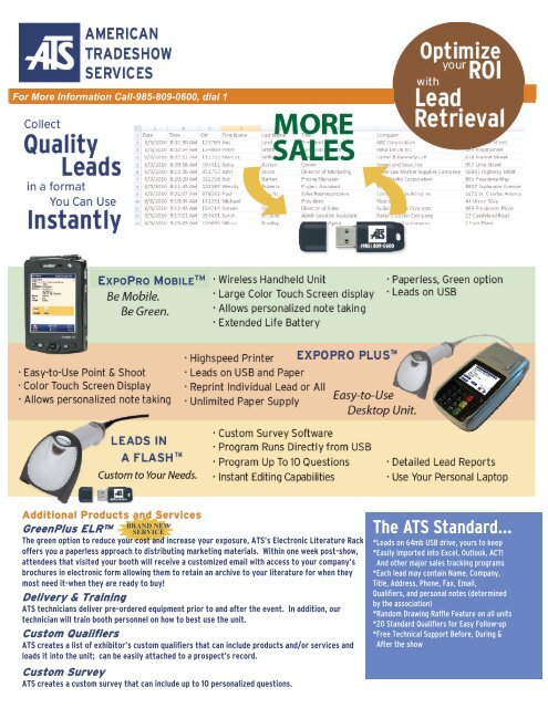 Lead Retrieval Order Form (PDF) - DUG Eagle Ford