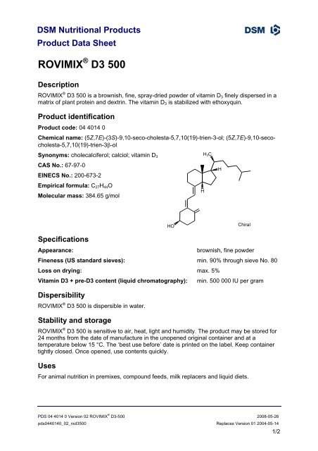 ROVIMIX D3 500 - TPi