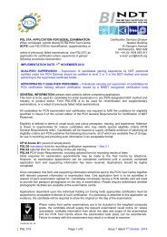 renewal and recertification of pcn levels 1 & 2 certificates - BINDT