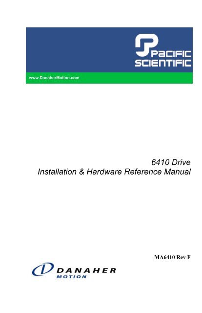 6410 Drive Installation & Hardware Reference Manual