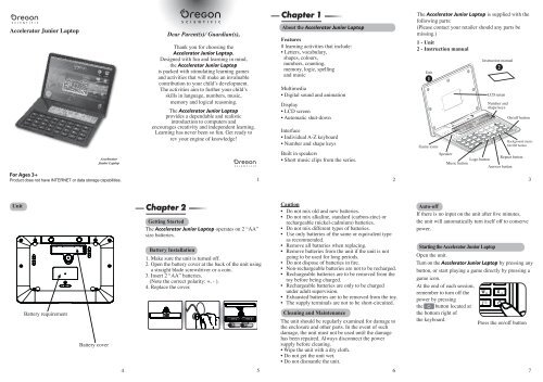 OJ18 Accelerator Junior - Oregon Scientific