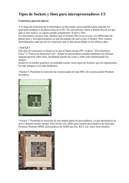 Sockets y slots para micros - demo e-ducativa catedu