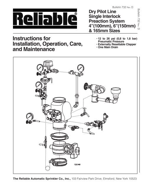 732 Rev D (PDF) - Reliable Automatic Sprinkler Co.