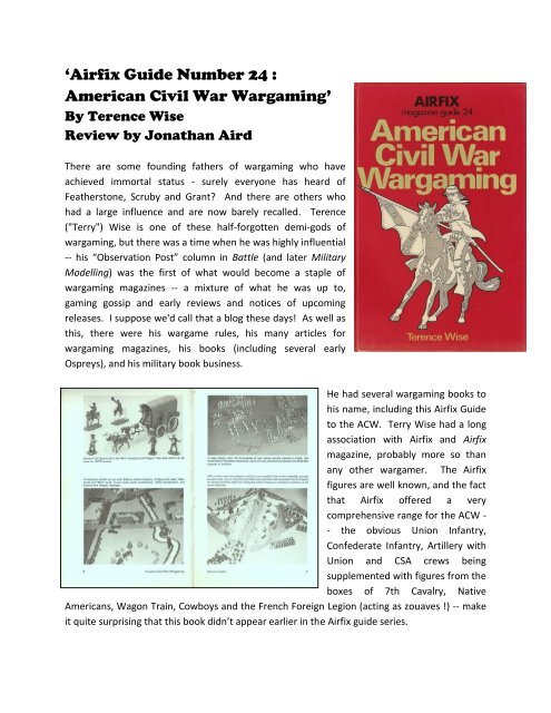 Airfix guide to the ACW book - Lone Warrior Blog