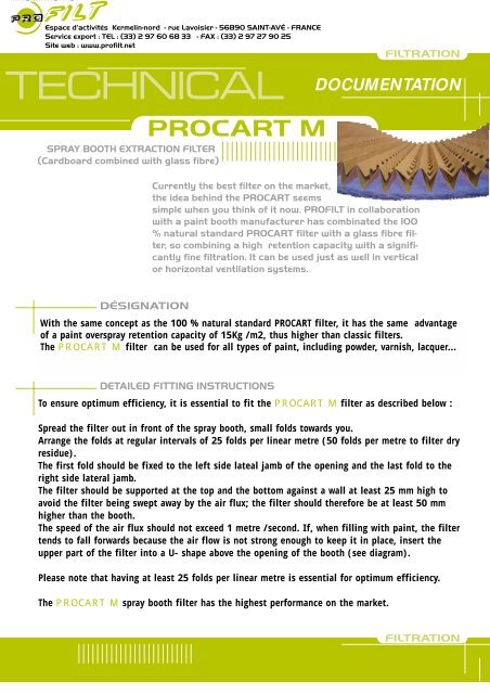 For more informations, download pdf file - Profilt