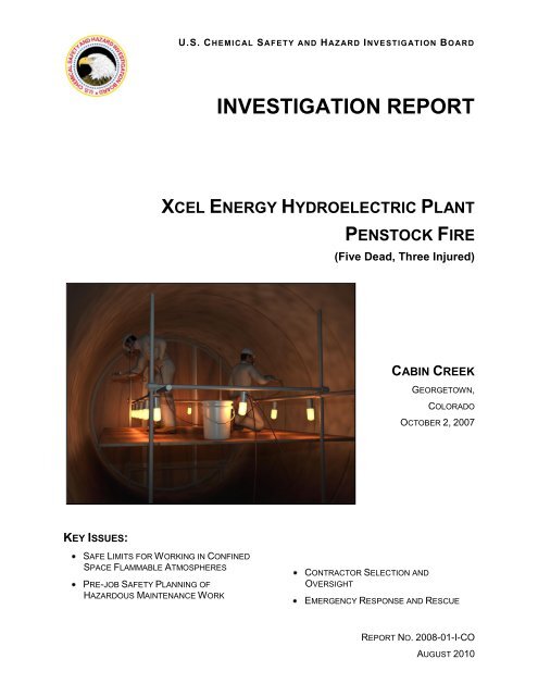 INVESTIGATION REPORT - US - - Chemical Safety and Hazard ...