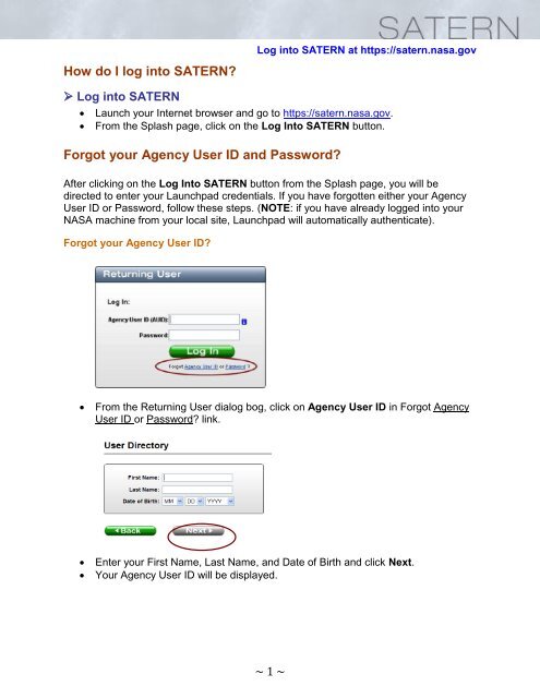 Nasa Launchpad Password