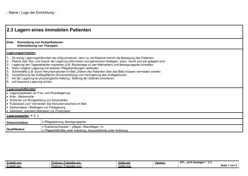 ambulanter Pflegestandard nach Juchli (ATL) als PDF