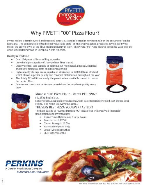 Why PIVETTI “00” Pizza Flour? - Perkins