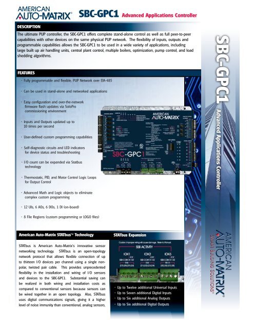 SBC-GPC1 - American Auto-Matrix