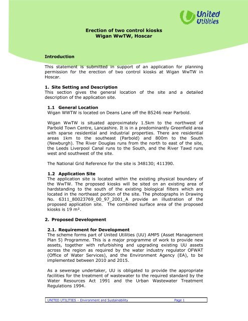Supporting Statement View Planning Applications