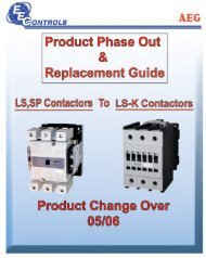 Siemens DP Contactor Cross Reference Chart - EE Controls.com