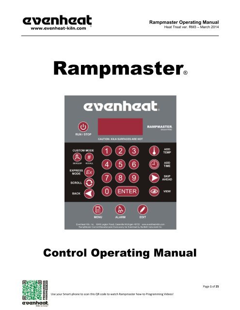 Rampmaster Control Manual - Evenheat Kilns
