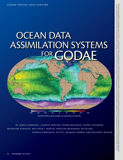 Ocean Data Assimilation Systems Csiro Marine And