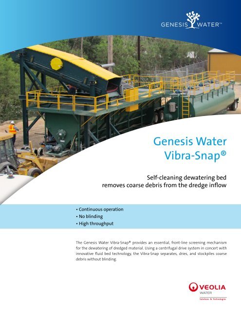 Genesis Water Vibra-Snap® - Veolia Water Solutions & Technologies