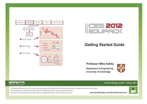Instructions For Using Ces Edupack Software Lasopaexpert Instructions For Using Ces Edupack Software Lasopaexpert