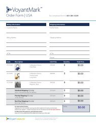 KingMark Instruction Sheet - Voyant Health