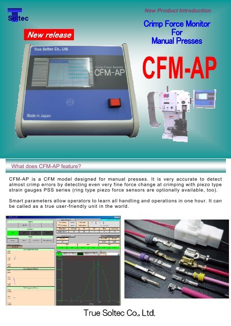 Crimp force monitor for manual presses - CFM-AP