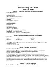 Material Safety Data Sheet Zinc Metal MSDS - Rotometals