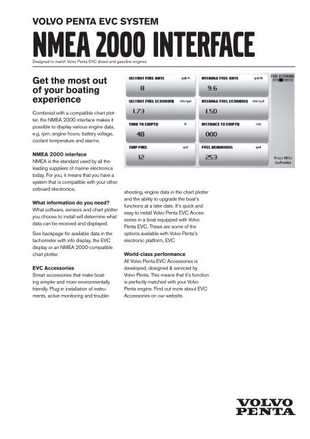 NMEA2000 Interface - Volvo Penta
