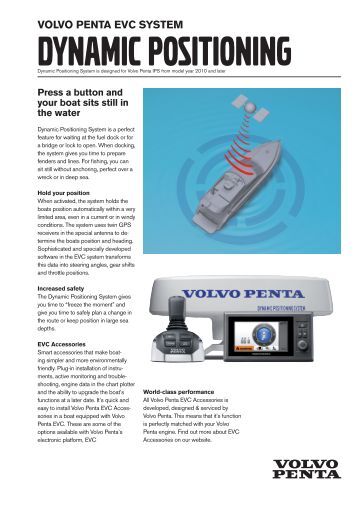 VOLVO PENTA EVC SYSTEM Turn on and forget
