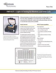 WCT-120 — Offline Wafer Lifetime Measurement - Sinton Instruments