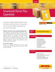 Smartmail Parcel Plus - Ground - DHL Global Mail