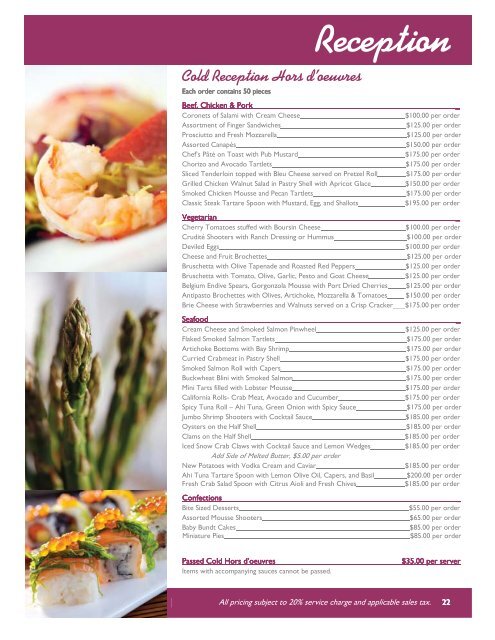 ReceptionCold Reception H