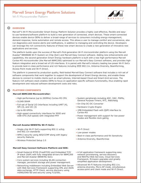 Marvell Smart Energy Platform Solutions