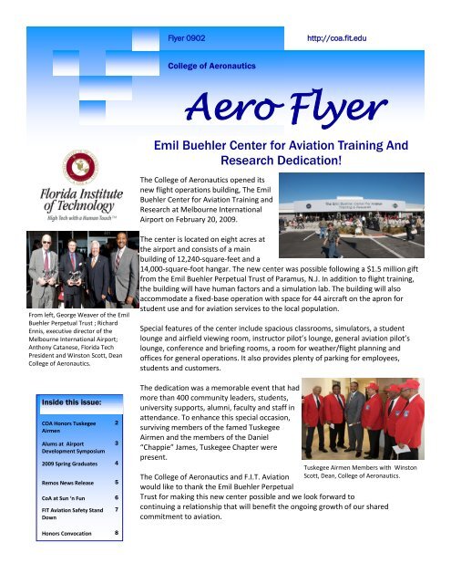 Aero Flyer - College of Aeronautics - Florida Institute of Technology