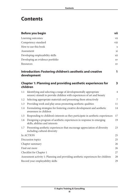 Introduction: Fostering children's aesthetic and creative development