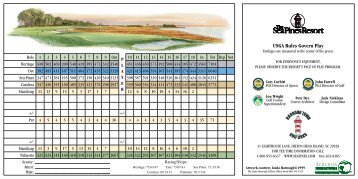 Oyster Bay Scorecard - Legends Golf & Resort
