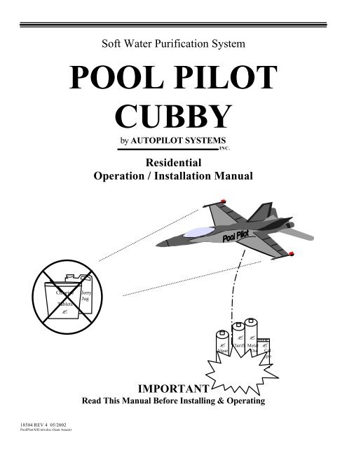 POOL PILOT CUBBY - Rick English - Swimming Pool Consultant