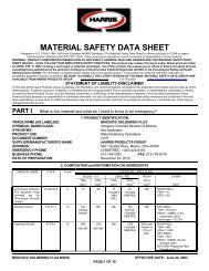 Bridgit Water Soluble Paste Flux MSDS - The Harris Products Group