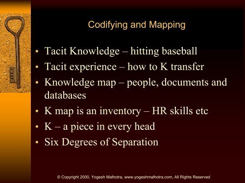 Knowledge Codification