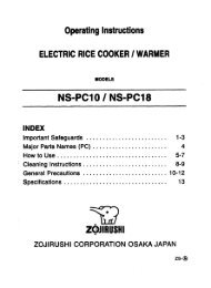 Zojirushi Rice Cooker Comparison Chart