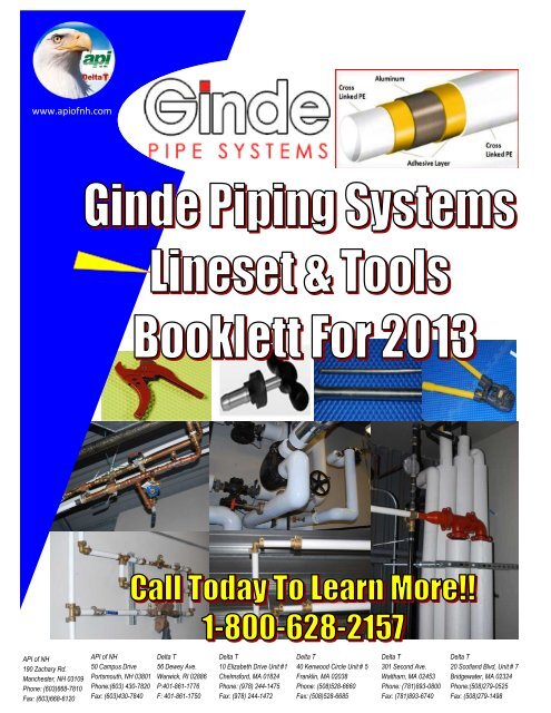 Ginde Pipe System Lineset & Tools Booklett - API of NH
