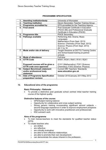 Quality Assurance Handbook - University of Worcester