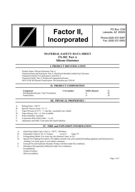 Factor II, Inc.
