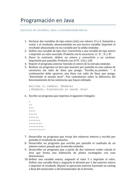 Sintaxis De Java Sintaxis De Java | PDF | Objeto (informática) | Java