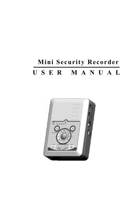 Manual - Spy Cameras