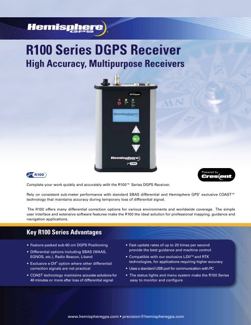 Hemisphere R130 DGPS Receiver - MosaicGeo