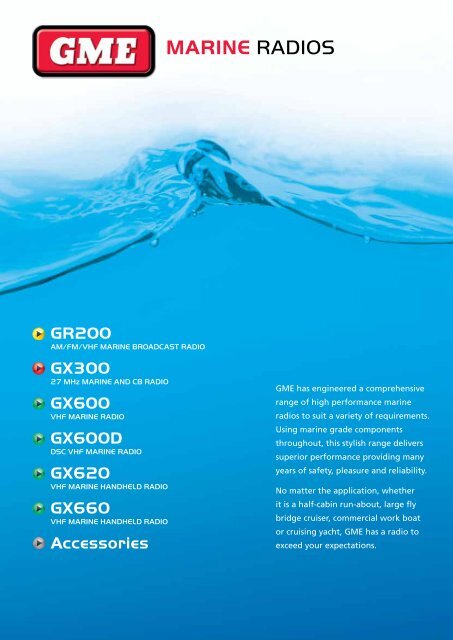 Marine Radio Brochure - GME