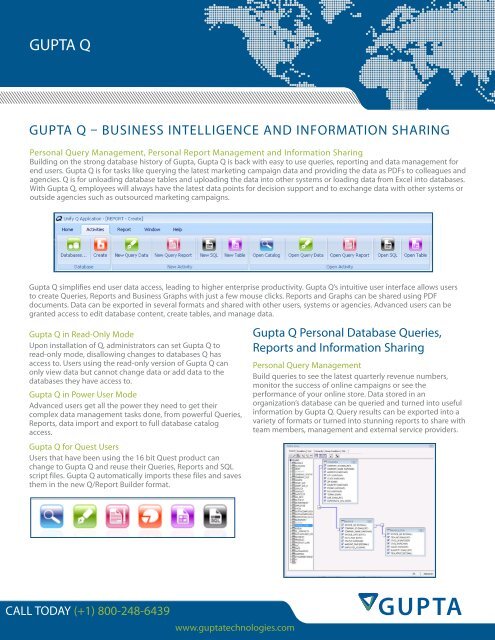 Gupta Q Datasheet - Gupta Technologies
