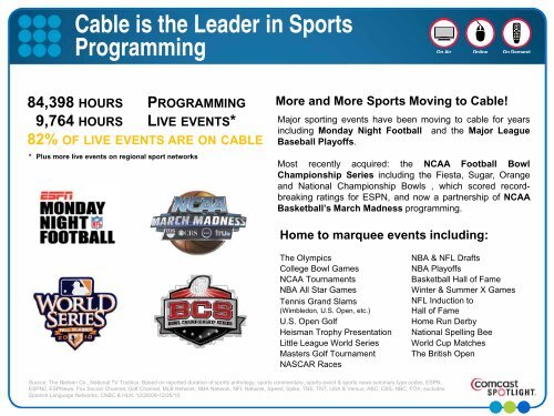 2010 PowerPoint Template Blue - Comcast Spotlight